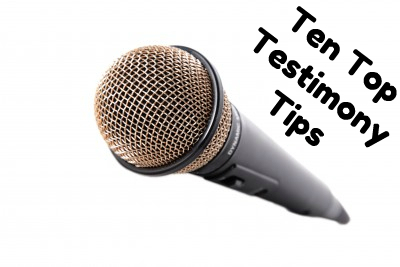 Ten Top Testimony Tips | Biblical Preaching