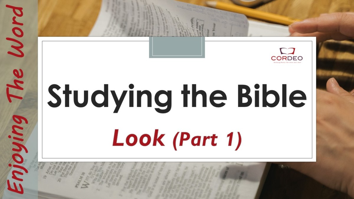Studying the Bible – Look! | Biblical Preaching